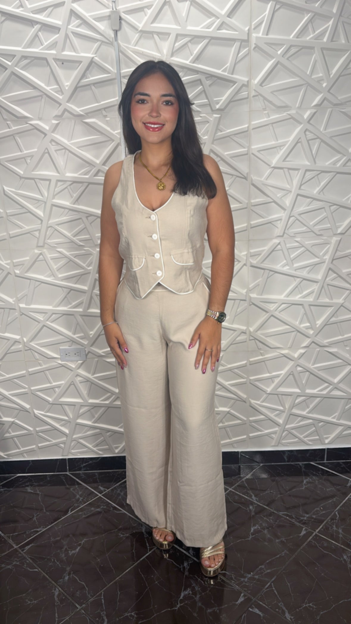 Conjunto Daniela beige – ANELIS MODA